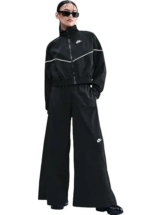 Nike Wide Leg Woven Pants - Black
