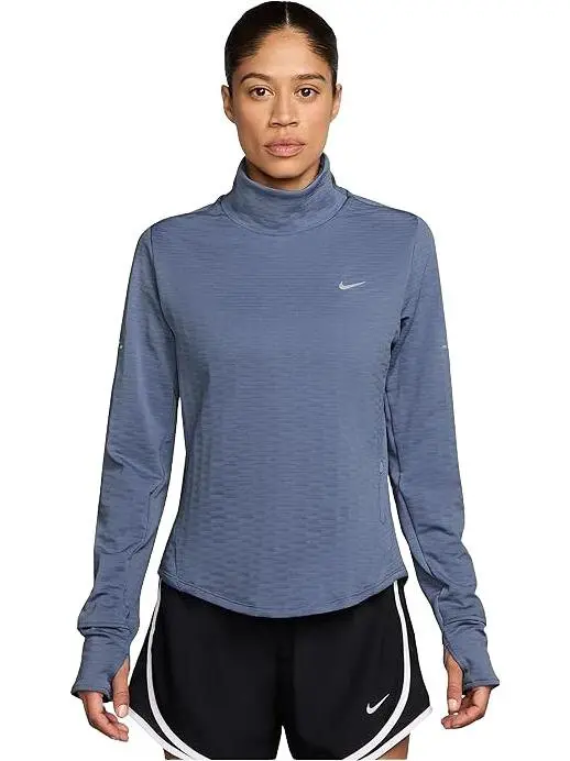 Nike Swift Sphere Thermo-fit Turtle-neck Top - Blue