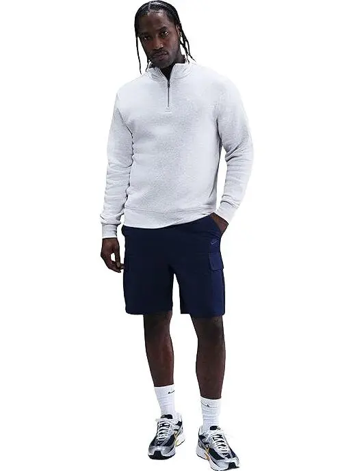 Nike Club Basket Ball Half-zip Top Sweatshirt - White