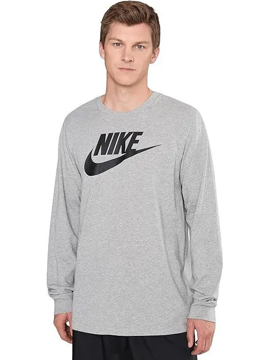 Nike Icon Futura Long Sleeve T-shirt - Gray