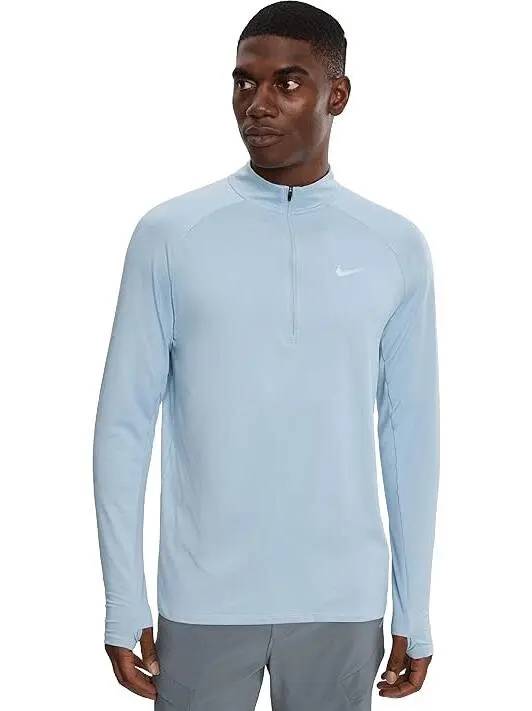 Nike Dri-fit 1/4-zip Running Top - White