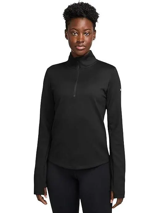 Nike Therma-fit 1/2-zip Mid Layer Workout Top - Black