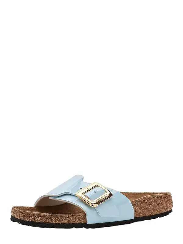 BIRKENSTOCK Catalina Luxe Buckle Patent Sandals - Blue