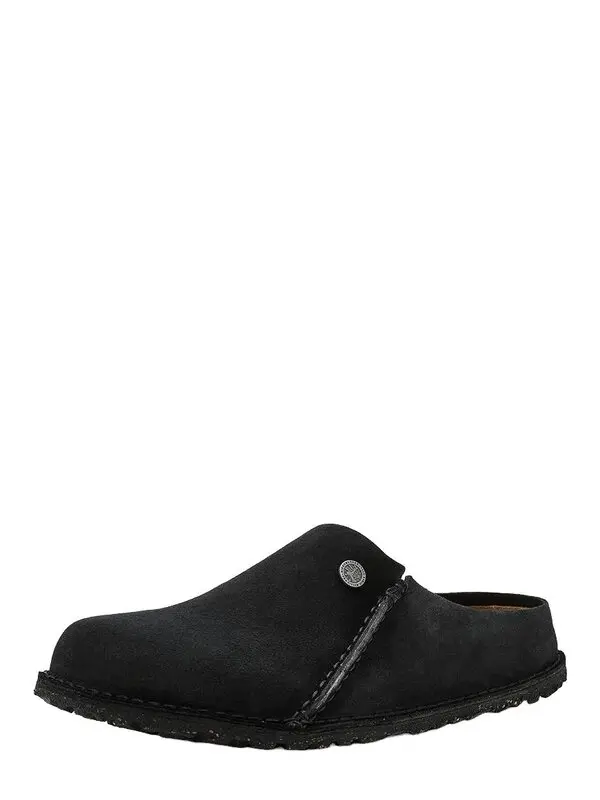 BIRKENSTOCK Zermatt Suede Slip-on Slippers - Black