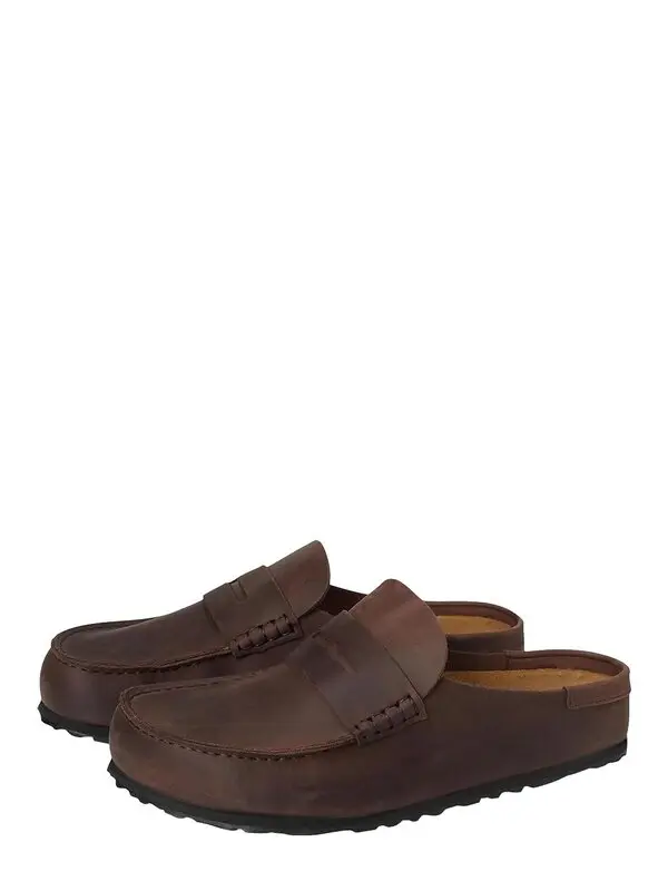 BIRKENSTOCK Naples Wrapped Bold Grip Loafer Shoes - Brown