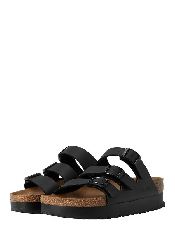 BIRKENSTOCK Florida Platform Vegan Sandals - Black