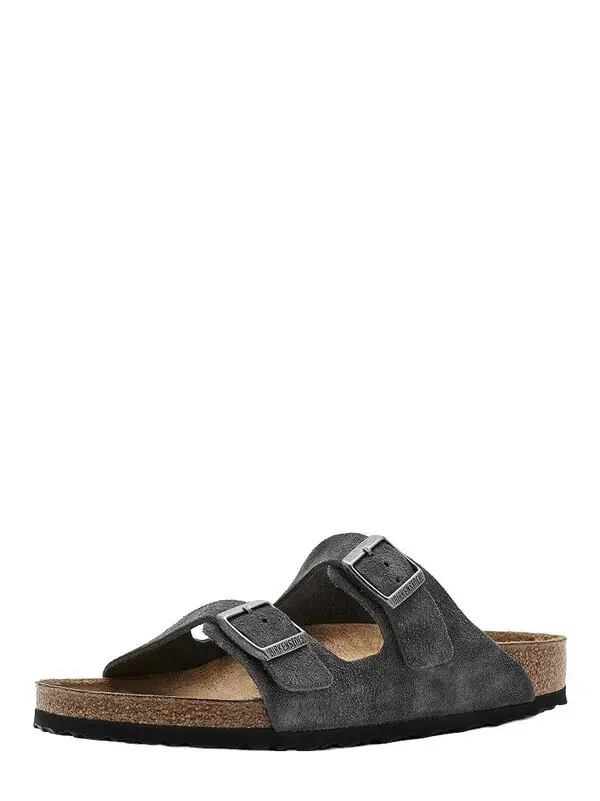 BIRKENSTOCK Arizona Suede Dress Sandals - Black