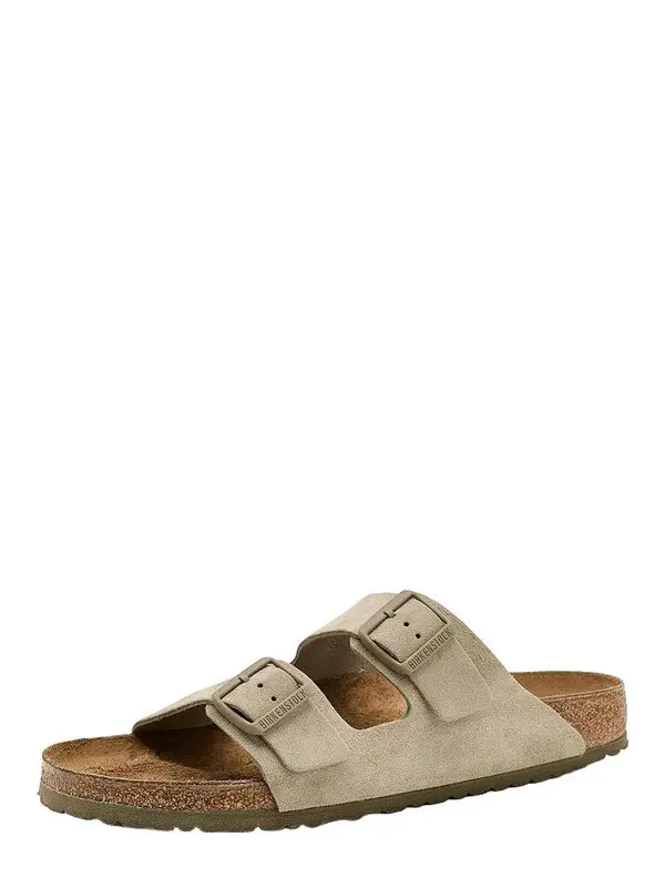 BIRKENSTOCK Arizona Suede Sandals - Khaki