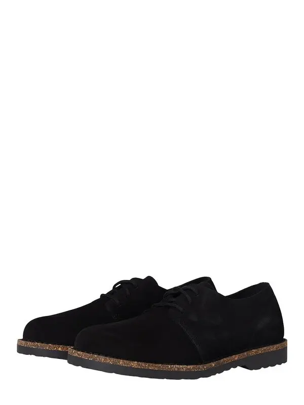 BIRKENSTOCK Uppsala Low Suede Lace-up Boots - Black
