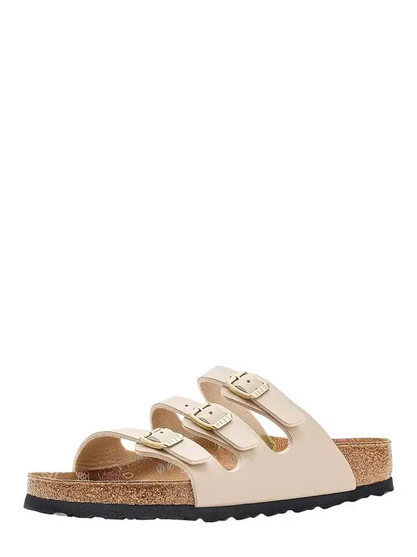 BIRKENSTOCK Florida Printed Footbed Sandals - Brown
