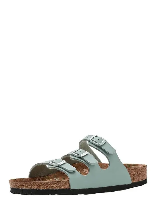 BIRKENSTOCK Florida Printed Footbed Sandals - Gray