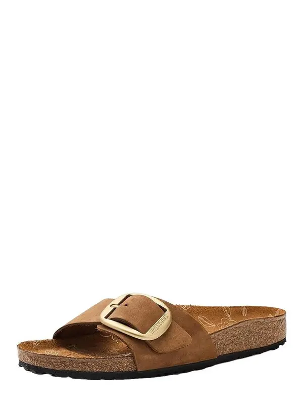 BIRKENSTOCK Madrid Big Buckle Nubuck Dress Sandals - Taupe
