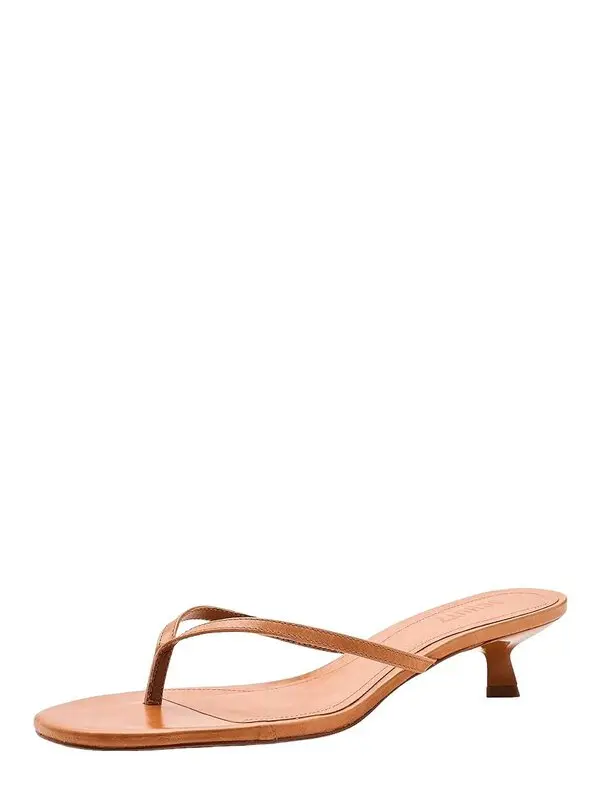 Schutz Carolyn Kitten Heel Thong Sandal - Red