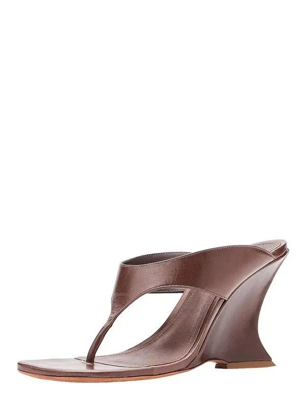 Schutz Maya Sculptural Wedge Sandals - Brown