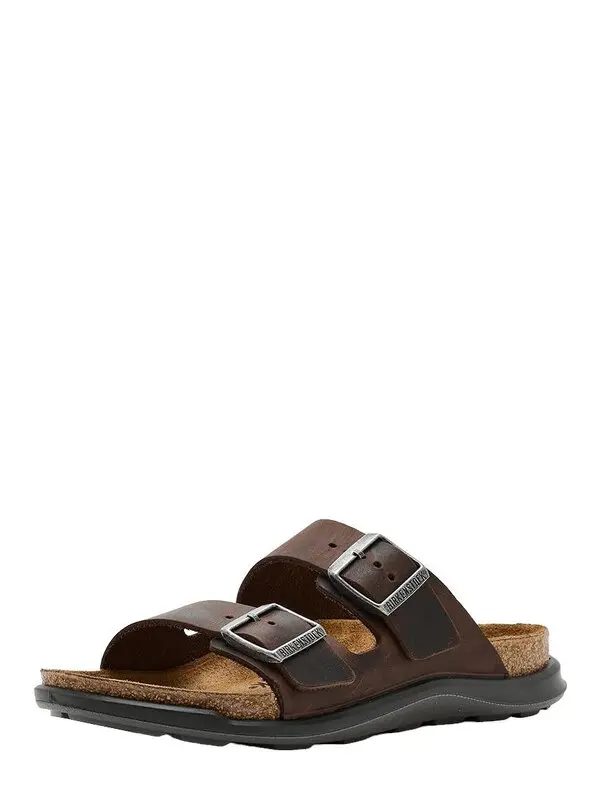 BIRKENSTOCK Arizona Rugged Leather Dress Sandals - Brown