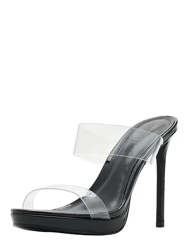 Schutz Ariella Platform Sandals - Black