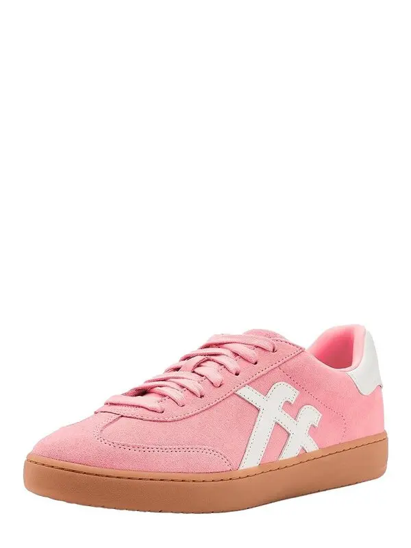 Fitflop The Dash T-toe Leather/suede Sneakers - Pink