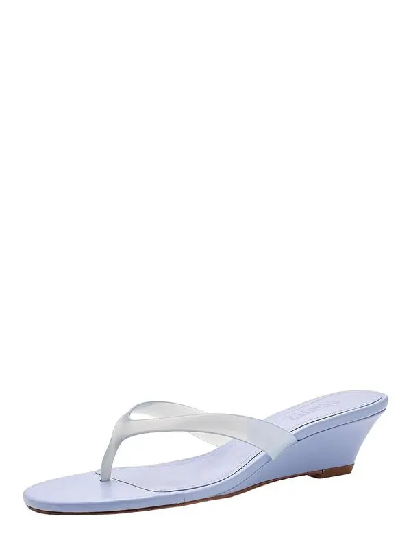 Schutz Roslyn Wedge Sandals - Purple