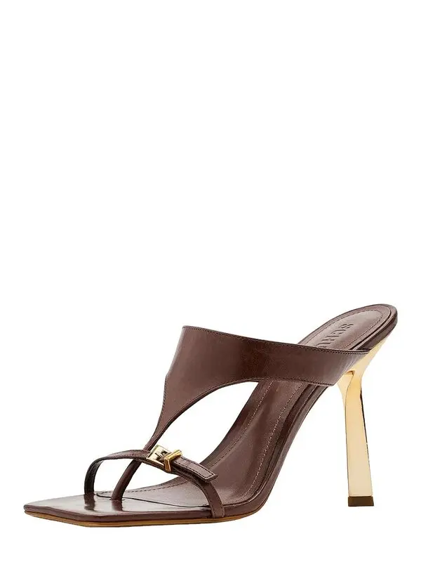Schutz Tana Stiletto Sandals - Brown