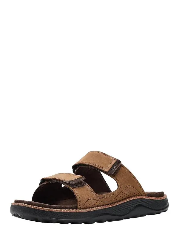 Merrell Cove Leather Slide Sandals - Brown
