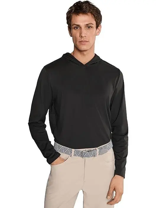 PUMA GOLF Cloudspun Tech Long Sleeve Hoodie - Black