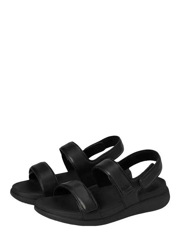 Fitflop F-mode Go Adjustable Flatform Back-strap Sandals - Black