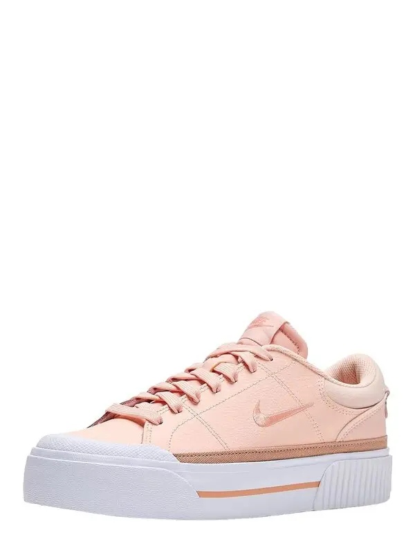Nike Court Legacy Lift Platform Sneakers - Coral