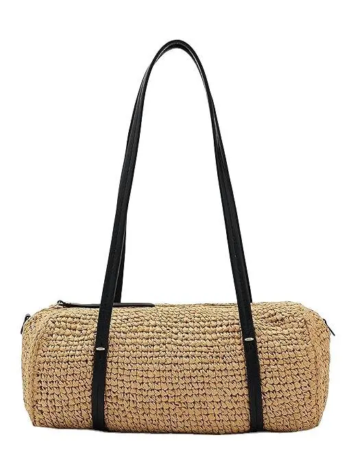 Madewell Modern Legacy Shoulder Bag In Raffia - Multi