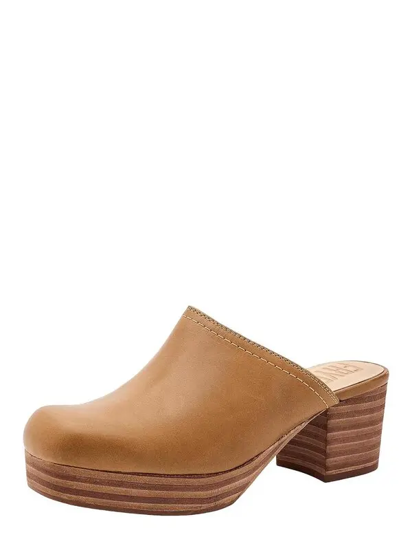THE FRYE COMPANY Campus Clogs With Block Heel - Yellow