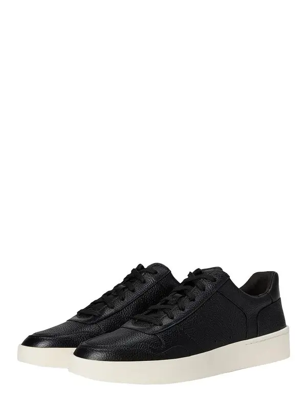 Vince Peyton Leather Sneakers - Black