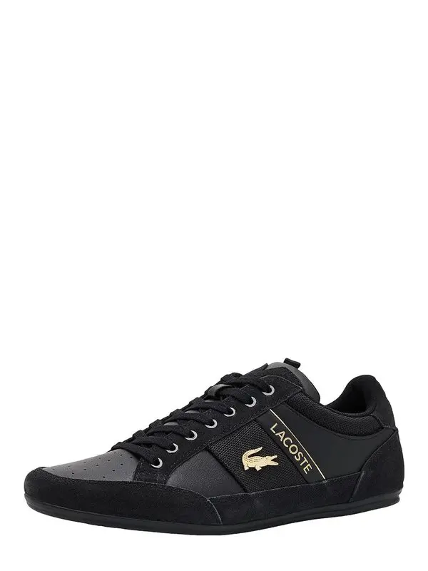 Lacoste Chaymon Suede Lace-up Sneakers - Black