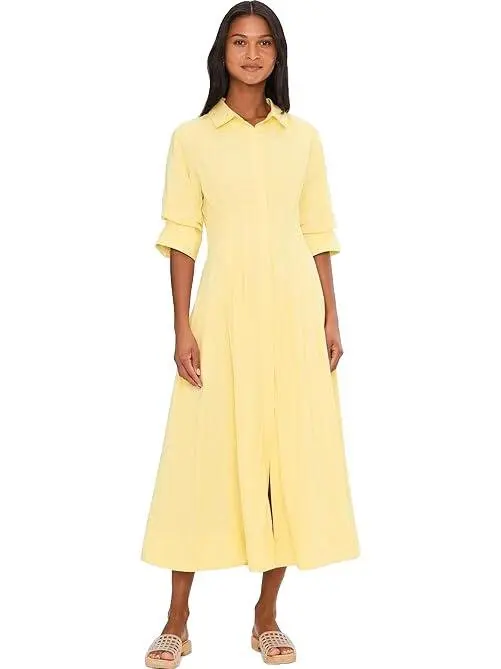Vince Camuto Button Up Shirt Dress - White
