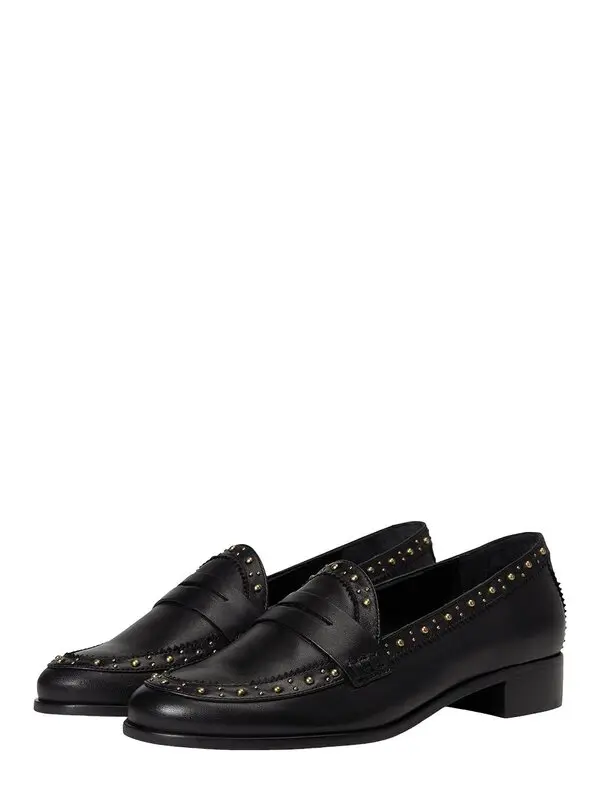 Vince Camuto Camdyn Studded Flat Loafer - Black