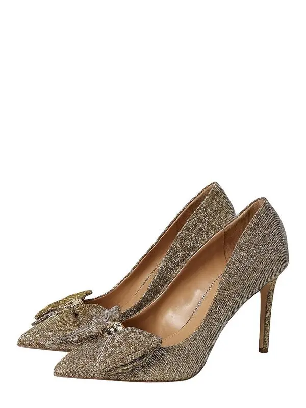 Vince Camuto Haylez Bow Detail Stiletto Pumps - Bronze