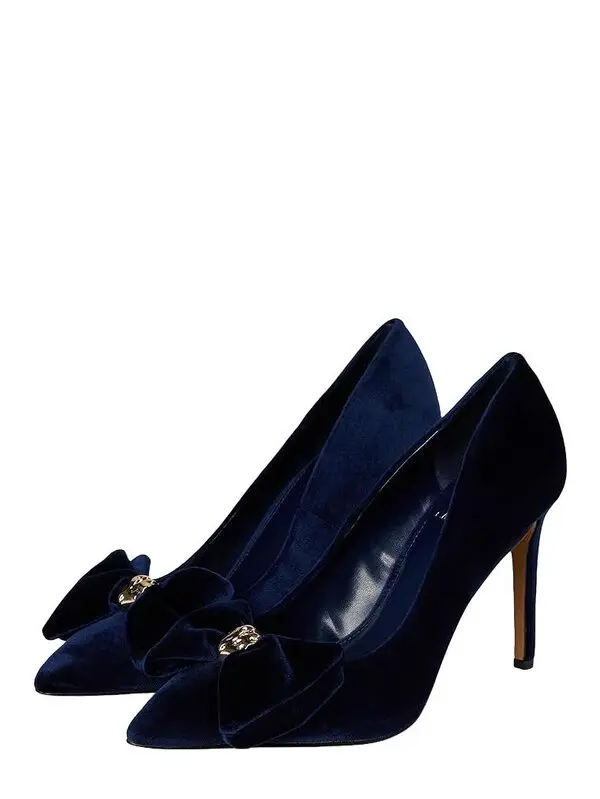Vince Camuto Haylez Bow Detail Stiletto Pumps - Navy
