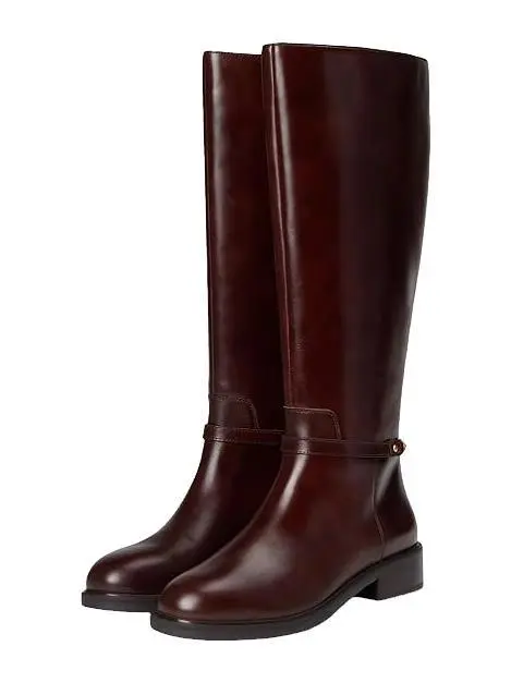 Vince Camuto Adria Ankle Link Knee High Riding Boots - Brown