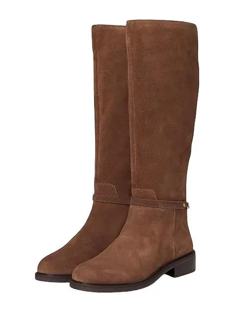 Vince Camuto Adria Ankle Link Knee High Riding Boots - Taupe