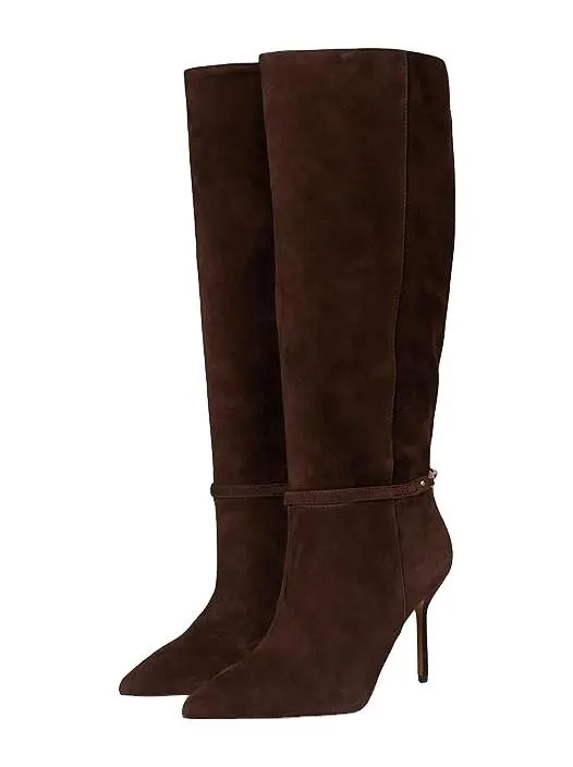 Vince Camuto Mirtha Knee High Stiletto Boots - Brown