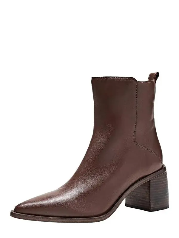 Vince Camuto Lorelai Block Heel Bootie Boots - Java