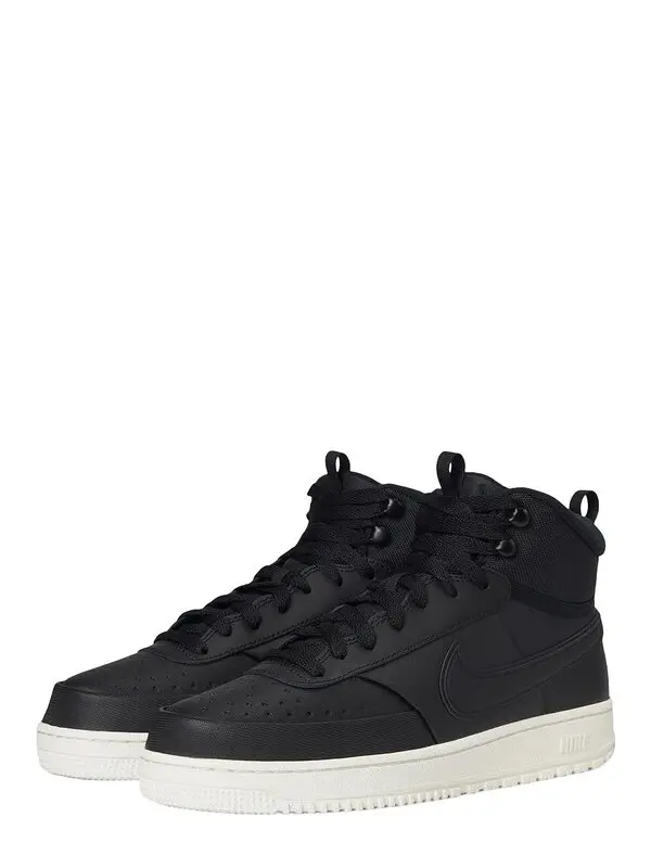 Nike Court Vision Mid High Top Sneakers - Black