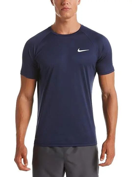 Nike Hydroguard Short Sleeve Swim Shirt - Navy