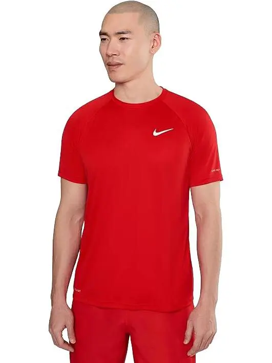 Nike Essential Short Sleeve Hydroguard - Red