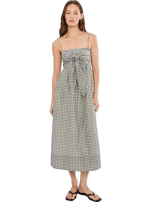 Vince Tie Smocked Cami Dress - Black
