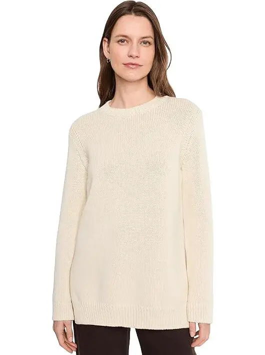 Vince Crew Neck Sweater Tunic - Bone