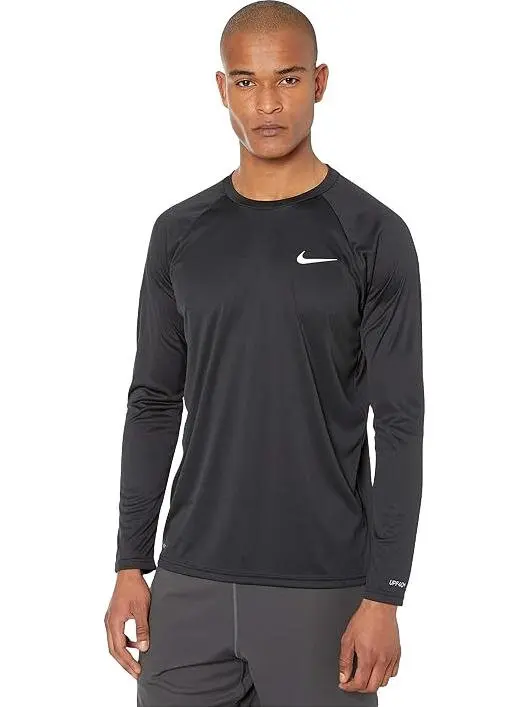 Nike Essential Long Sleeve Hydroguard Swim Shirt - Black