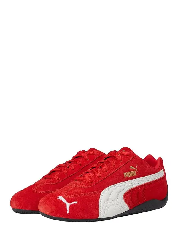 PUMA Speedcat Suede Athletic Shoes - Red