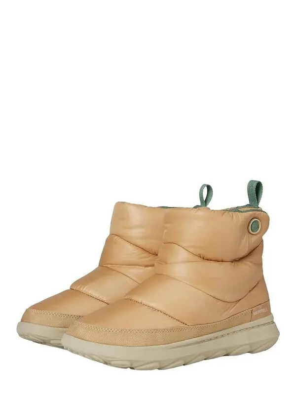 Merrell Quilted Insulated Mid-top Slipper Boots - Tan