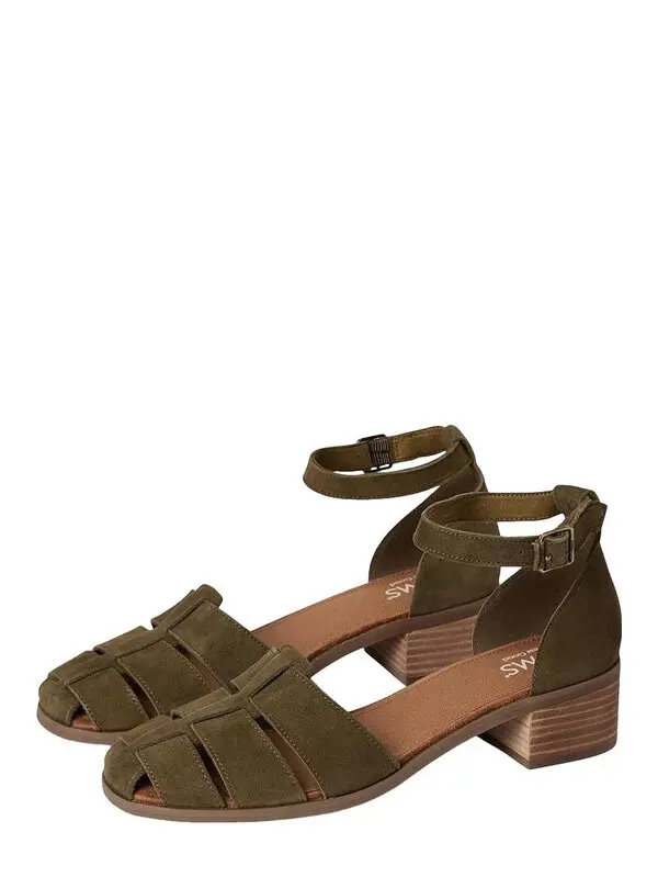 Toms Jaclyn Fisherman Sandals - Olive