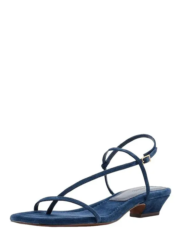 Madewell Tonio Strappy Suede Sandals - Green