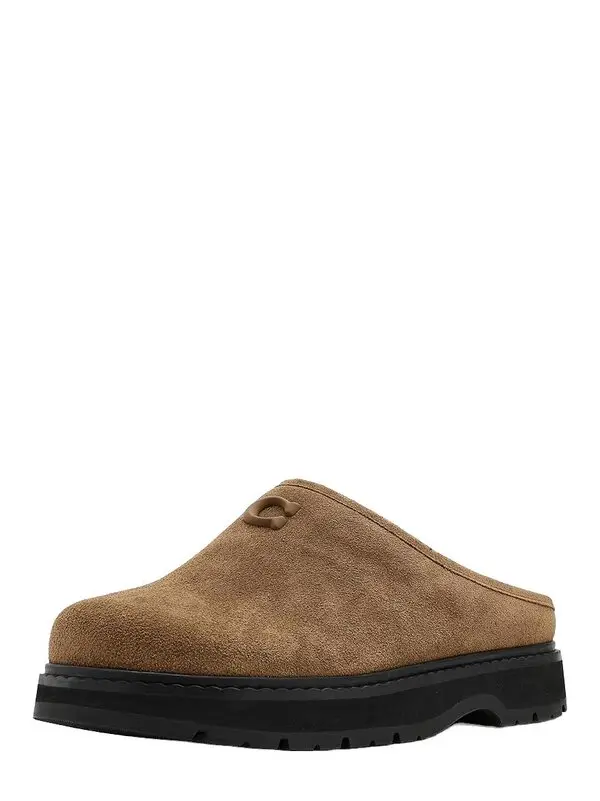 COACH Suede Sport Clogs - Brown